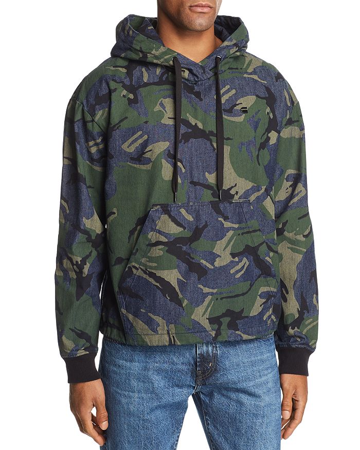 G-STAR RAW Stor Camouflage-Print Denim Anorak Jacket | Bloomingdale's