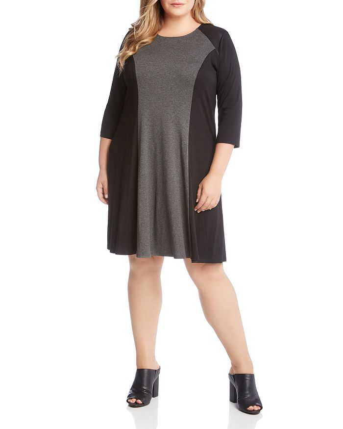 Karen Kane Plus Color Block Dress | Bloomingdale's