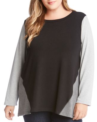 Karen Kane Plus Color-Block Tunic Top | Bloomingdale's