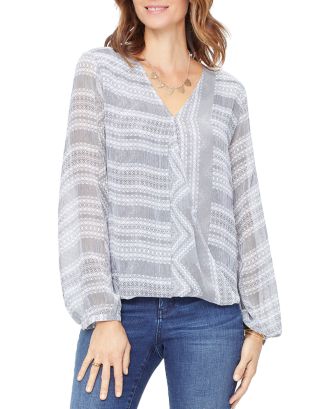 NYDJ V-Neck Crossover Top | Bloomingdale's