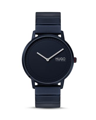 HUGO #ECHO Blue Dial Watch, 40mm | Bloomingdale's