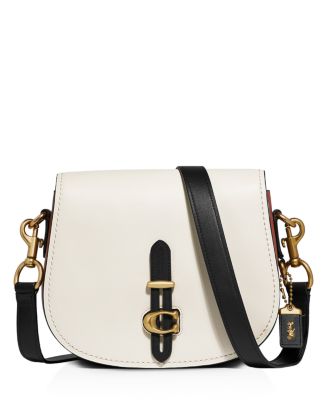 COACH Color-Block Leather Saddle Bag | Bloomingdale's
