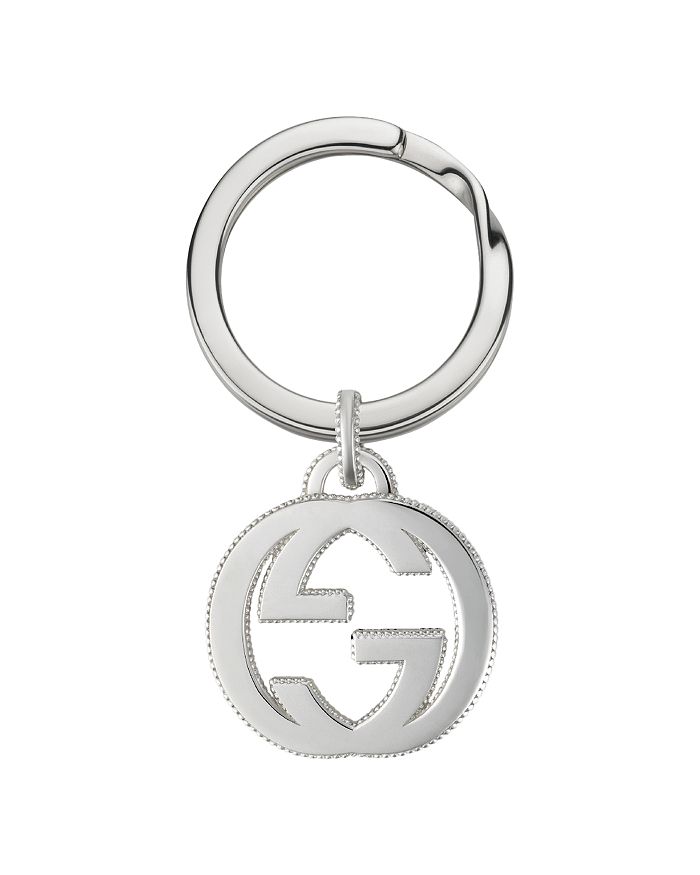Gucci Sterling Silver Interlocking G Key Ring | Bloomingdale's
