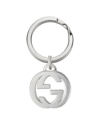 Gucci Sterling Silver Interlocking G Key Ring | Bloomingdale's