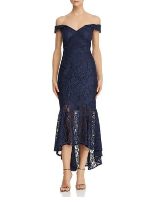 Avery G Off-the-Shoulder Lace Dress | Bloomingdale's