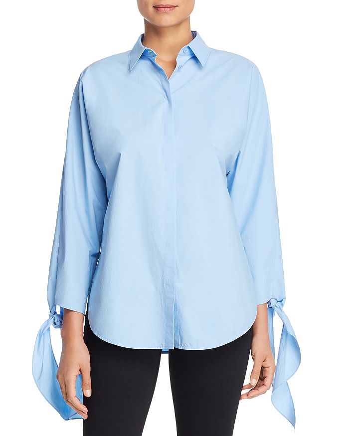 Escada Sport Ruffle-Tie Shirt | Bloomingdale's