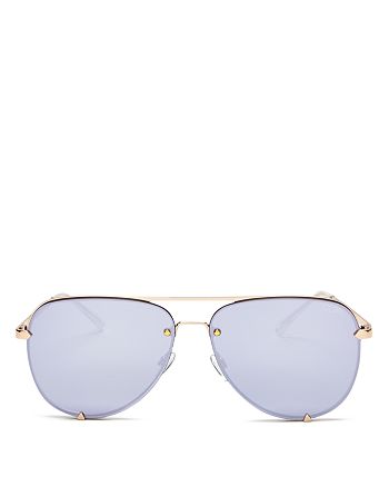 Quay Women's High Key Rimless Aviator Sunglasses, 53mm | Bloomingdale's