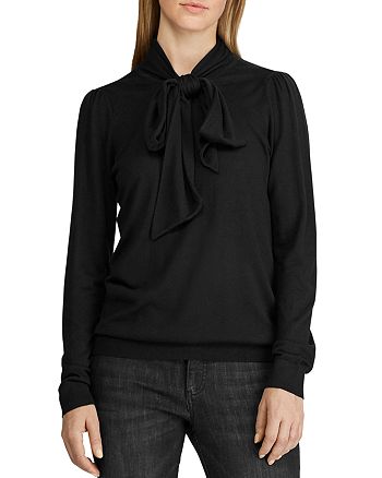 Ralph Lauren Lauren Ralph Lauren Tie-Neck Sweater | Bloomingdale's