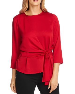 VINCE CAMUTO Tie-Front Top - 100% Exclusive | Bloomingdale's