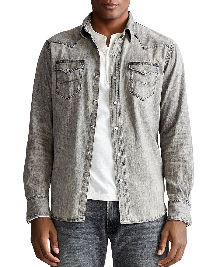 Polo Ralph Lauren Classic Fit Western Shirt In Borden Wash | ModeSens