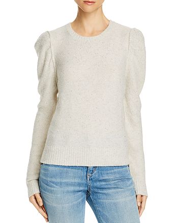 Generation Love Tinsley Puff-Sleeve Sequined Sweater | Bloomingdale's