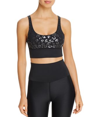 Beach Riot Leah Leopard Detail Cropped Top | Bloomingdale's