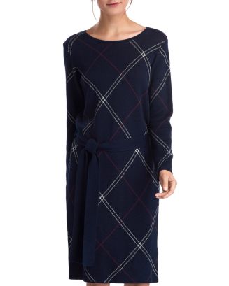 Barbour Allison Windowpane Sweater Dress | Bloomingdale's