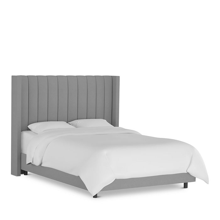 Sparrow & Wren Sullivan King Channel-Stitched Wingback Bed | Bloomingdale's