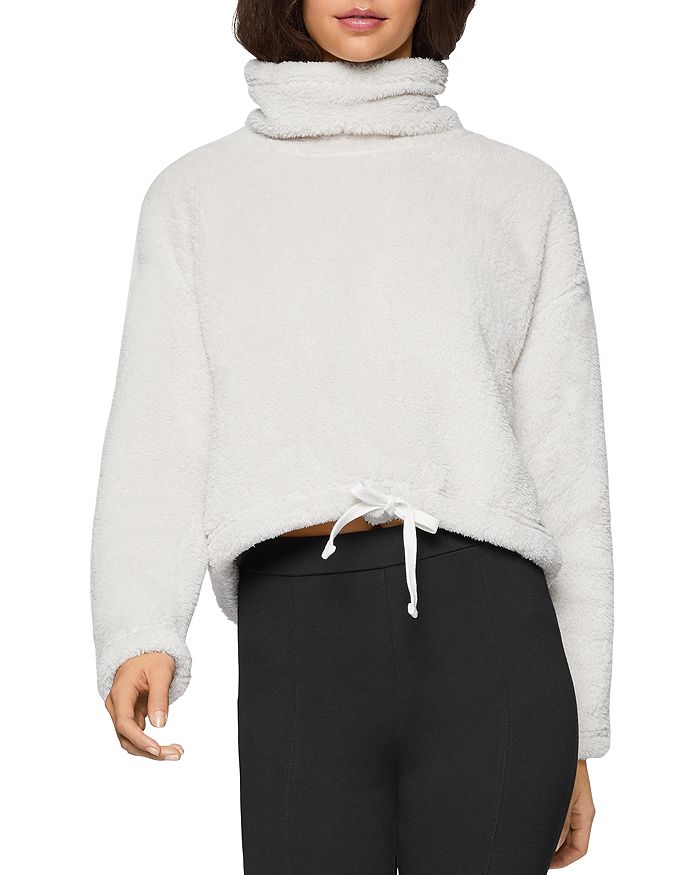 BCBGeneration Fleece Funnel Neck Sweater | Bloomingdale's