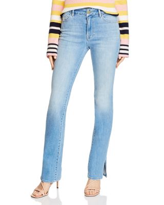 FRAME Le High Mini Boot Slit Jeans in Overturn | Bloomingdale's