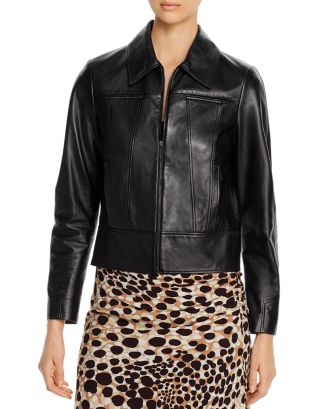 Elie Tahari Addison Leather Jacket | Bloomingdale's