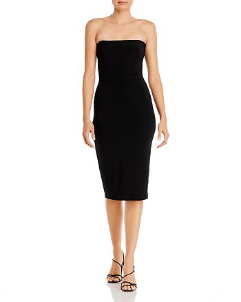 Norma Kamali Strapless Midi Dress | Bloomingdale's