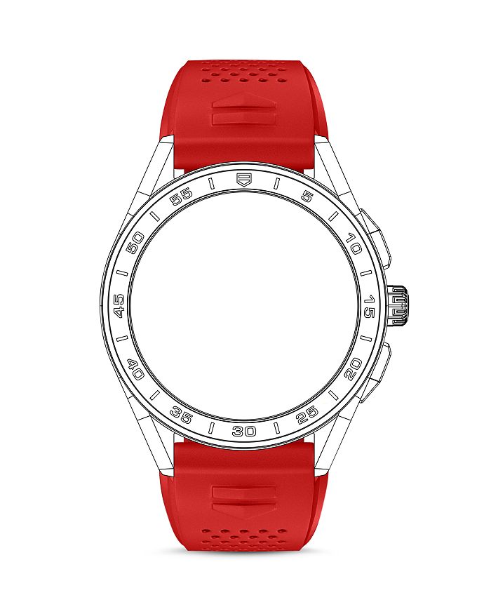 TAG Heuer Connected Smartwatch Red Strap | Bloomingdale's