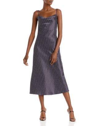 AQUA Cowlneck Midi Dress - 100% Exclusive | Bloomingdale's