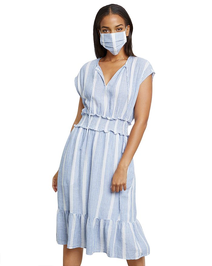 Rails Ashlyn Striped Midi Dress & Face Mask | Bloomingdale's