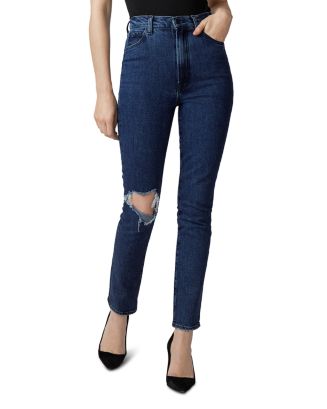 J Brand 1212 Runway High-Rise Slim Jeans in Chadron Destruct ...