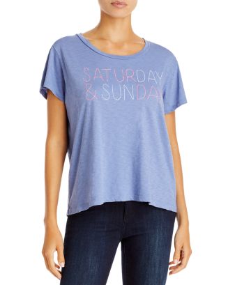 Sundry Saturday Sunday Tee | Bloomingdale's