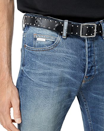 The Kooples Men's Studded Leather Belt | Bloomingdale's