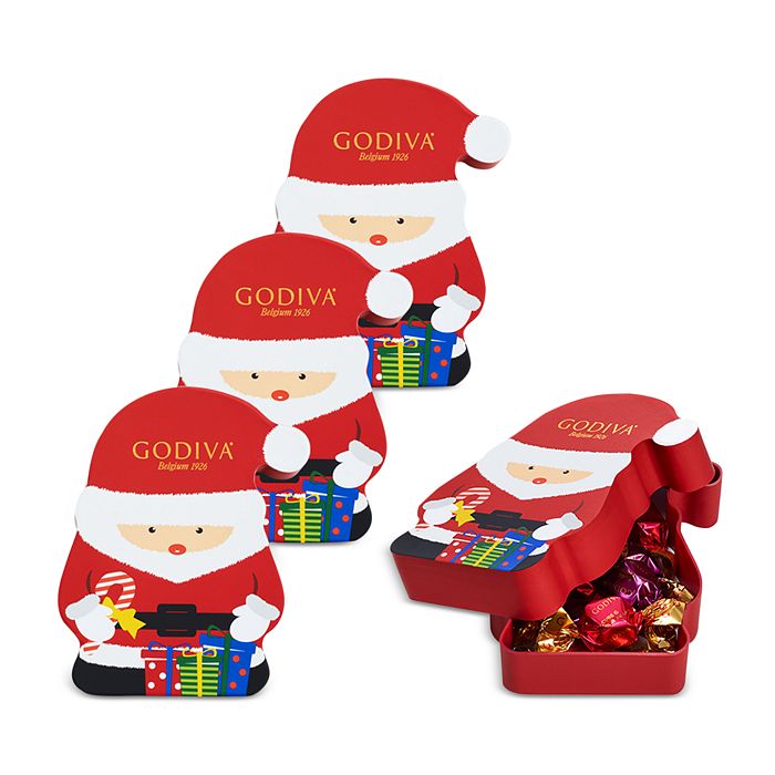 Godiva® Santas Set of 4 | Bloomingdale's