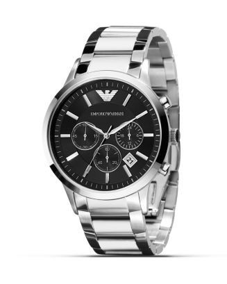 Armani Emporio Quartz Chronograph Stainless Steel Watch, 43 mm ...