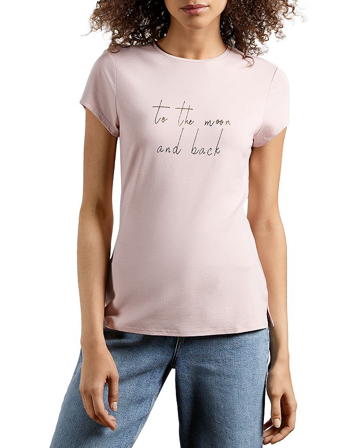 Ted Baker Metallic Graphic Tee | Bloomingdale's