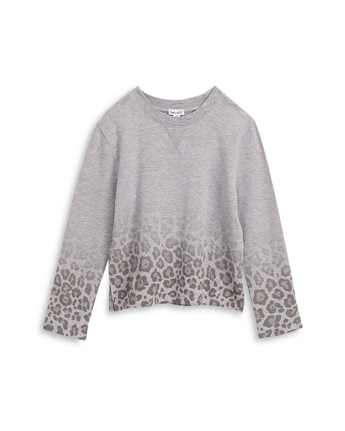 Splendid Girls' Ombré Leopard Print Sweatshirt - Big Kid | Bloomingdale's