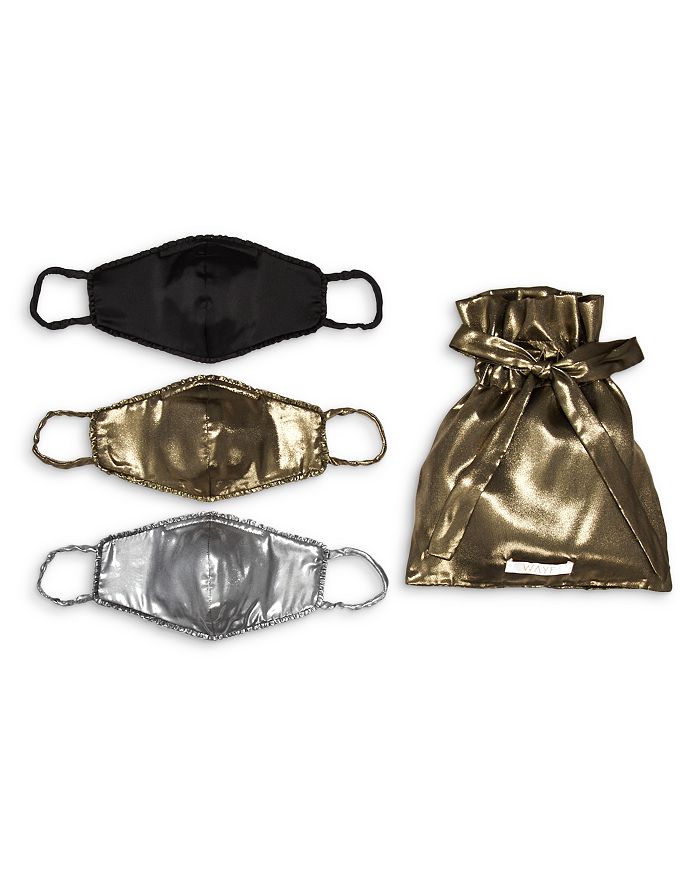 WAYF Metallic Reusable Face Mask, Set of 3 | Bloomingdale's