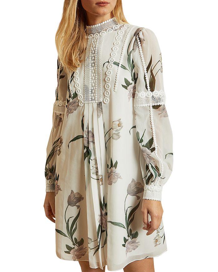 Ted Baker Elderflower Lace Trimmed Tunic Dress | Bloomingdale's