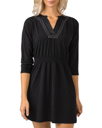 Belldini Studded Smocked Waist Dress | Bloomingdale's