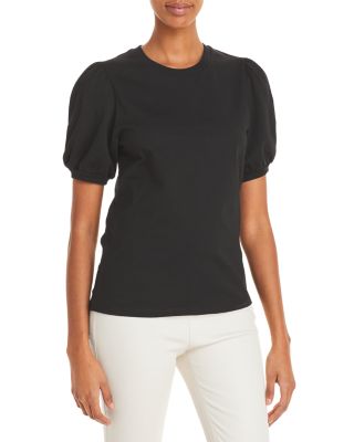 FRENCH CONNECTION Puff Sleeve Jersey Top | Bloomingdale's