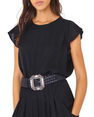 ba&sh July Tonal Leopard Print Top | Bloomingdale's