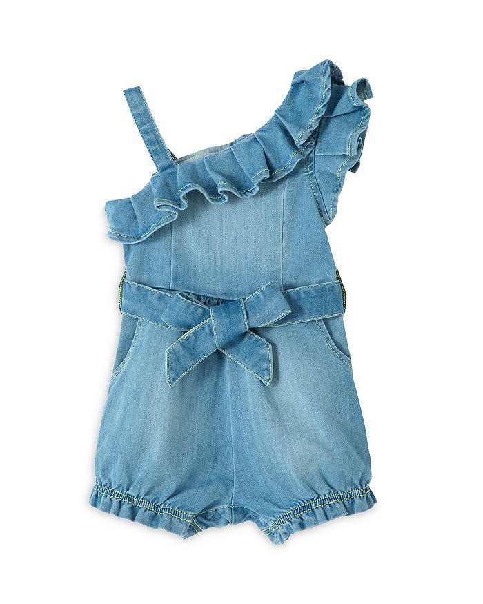 Habitual Kids Girls' Off Shoulder Ruffle Denim Romper - Baby ...