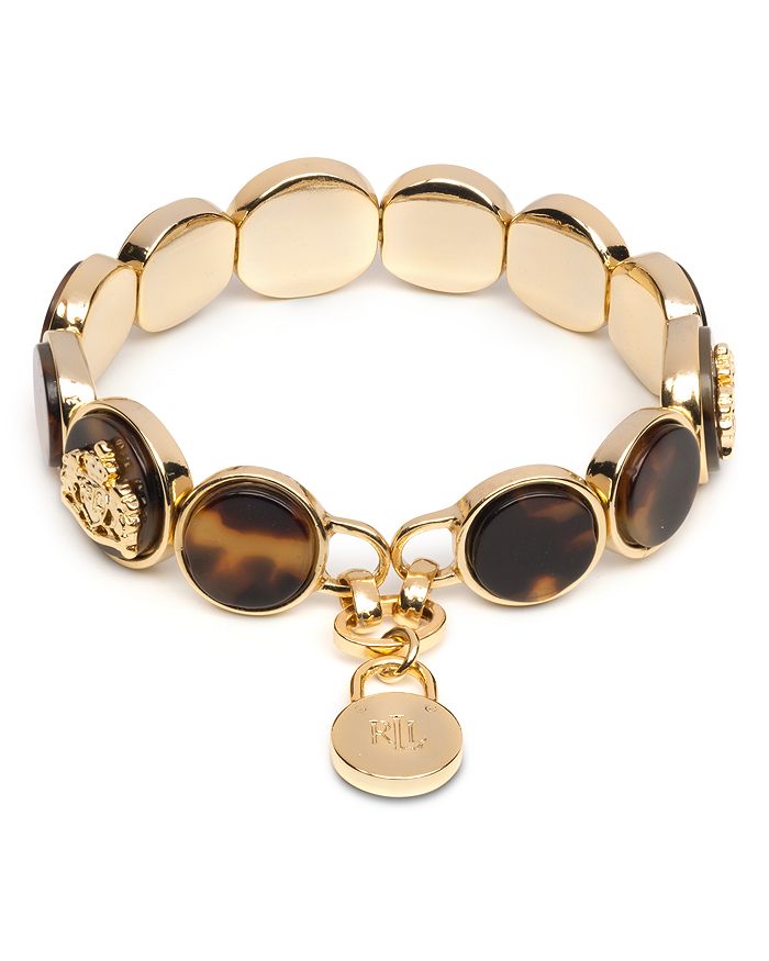 Ralph Lauren Crest Tortoise Disc Stretch Bracelet | Bloomingdale's