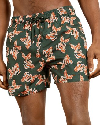Ted Baker Goldfish Print Swim Trunks | Bloomingdale's