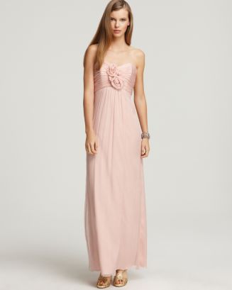 Amsale Strapless Rosette Gown | Bloomingdale's