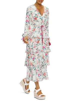 Ted Baker Metropolis Printed Tiered Midi Dress | Bloomingdale's