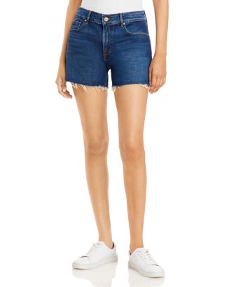 FRAME Le Grand Garcon Frayed Shorts | Bloomingdale's