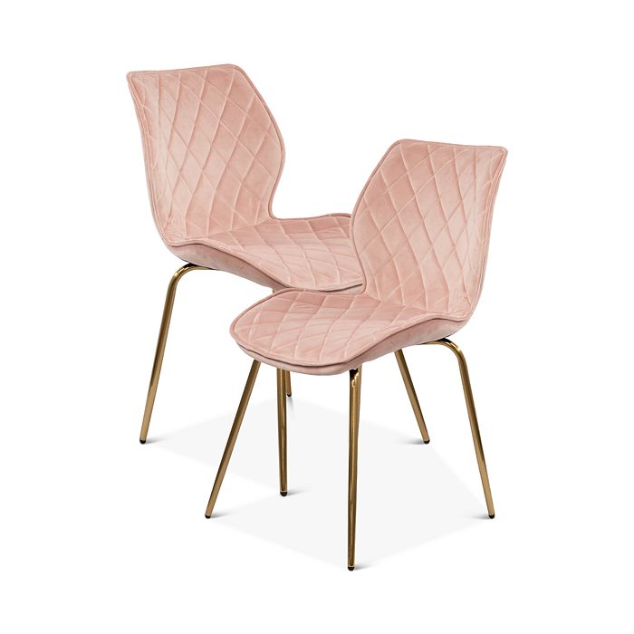 Sparrow & Wren Grace Velvet Tufted Dining Chairs, Set of 2 | Bloomingdale's