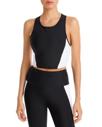 AQUA Color Blocked Sports Bra - 100% Exclusive | Bloomingdale's