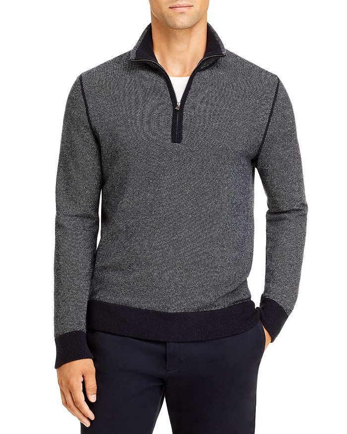 Vince Birdseye Quarter Zip Sweater | Bloomingdale's