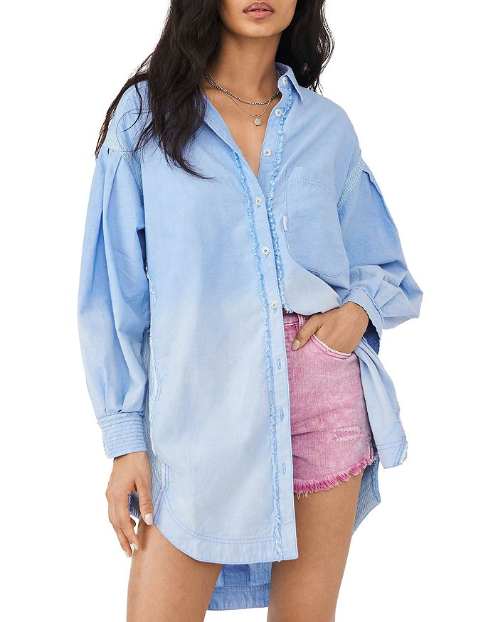 Free People Cool & Clean Oversized Shirt | Bloomingdale's