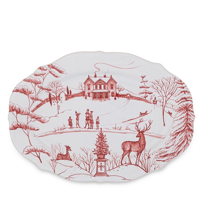 Juliska Country Estate Winter Frolic Ruby 8" Tray | Bloomingdale's