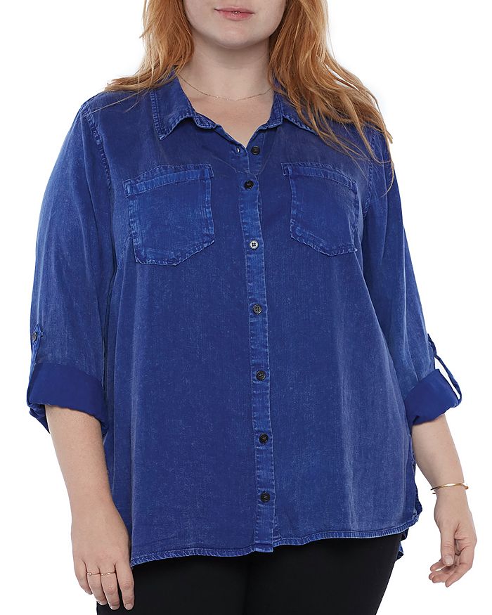 Billy T Plus Split Back Shirt | Bloomingdale's