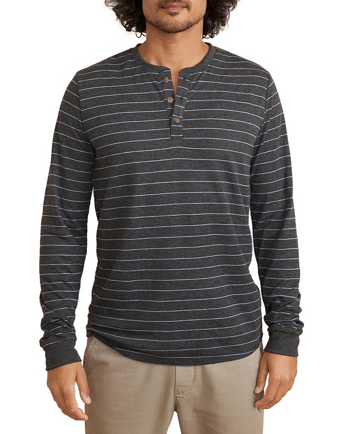 Marine Layer Striped Henley | Bloomingdale's